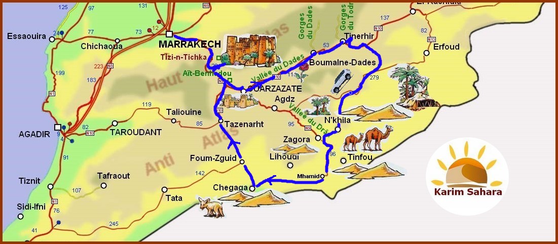 8 Jours Grand sud Marocain - Désert Marocain, Circuits et randonnées ...